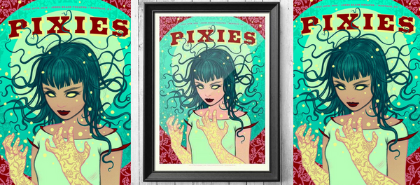 Lançamento do pôster dos Pixies de 2018 de Tara McPherson! - The Cotton ...
